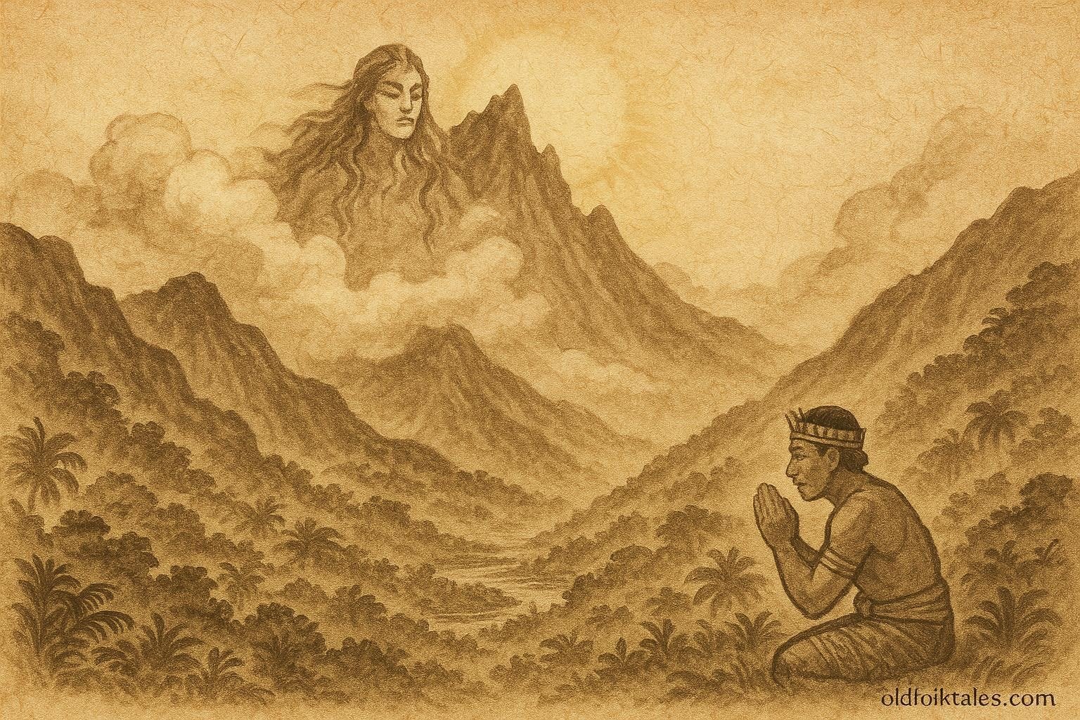 The Spirit of Mount Orohena: Tahitian Folktale